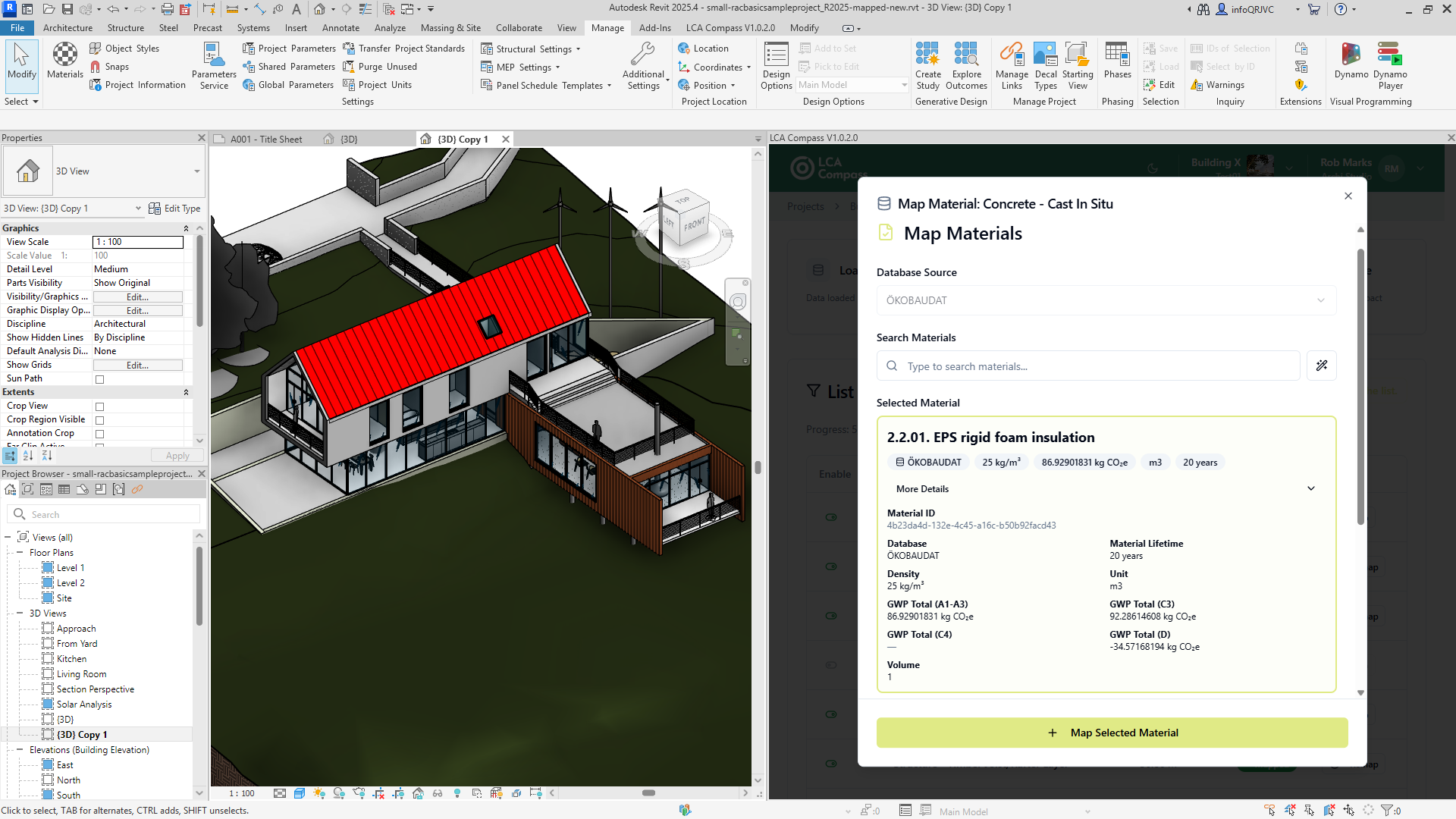 LCA Compass | BIM-native Whole-Life Carbon for Revit (EPBD, DGNB, Level(s))